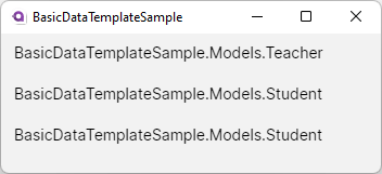 Basic DataTemplate Sample